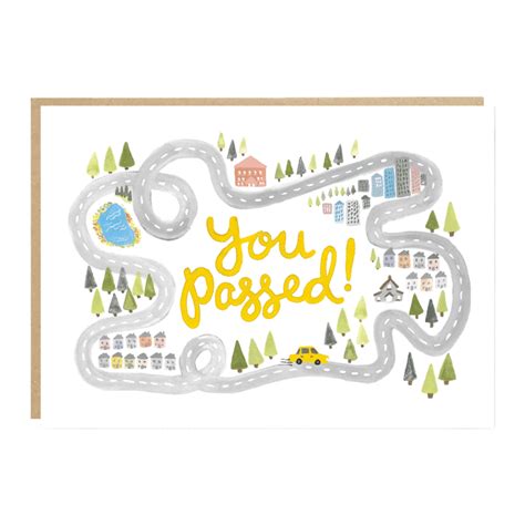 You Passed Driving Test Congrats Card Pippin Ts Ltd