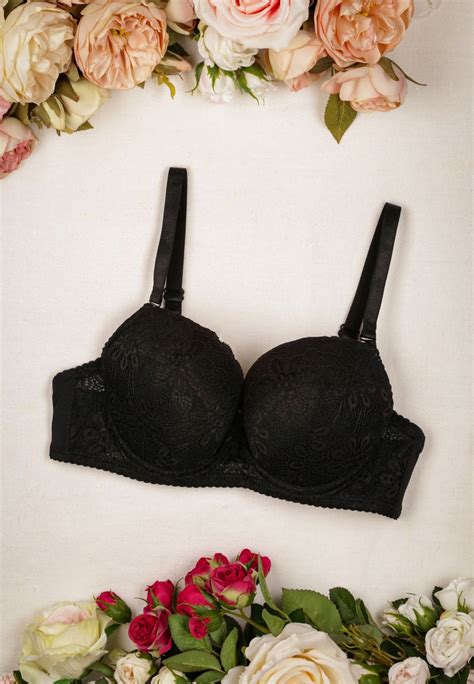 Renee Czarny Biustonosz Damski 70A Push Up Koronka 14253493907 Allegro Pl