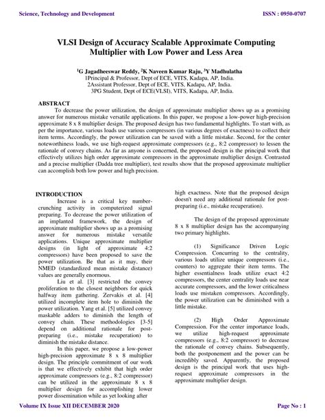 Pdf Vlsi Design Of Accuracy Scalable Approximate Computing Multiplier