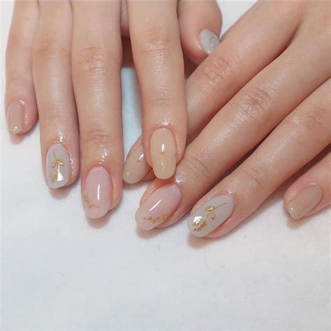 ᴗ･`♡𝓳𝓮𝓷𝓷𝔂 ヌードネイル キュート ネイル スタイリッシュなネイル