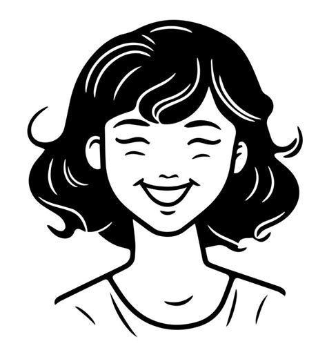 Smiling Happy Girl Icon 23257220 Vector Art At Vecteezy