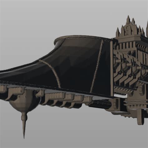 🛰 Imperial Sword Class Frigate・free Stl File For ・cults