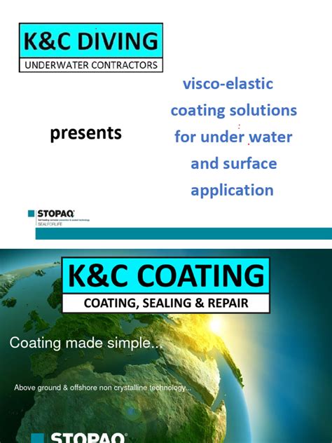 Kandc Coating Stopaq Visco Elastic Coating Solutions En Pdf Corrosion