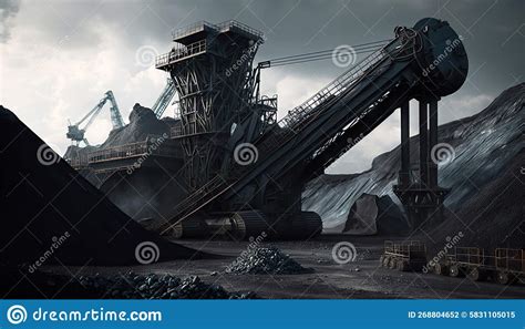 Excavation Machine Crane Mining Coal Industry Ore Extraction Process