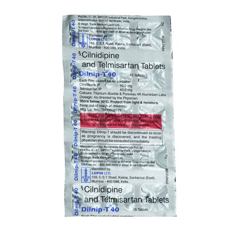 Dilnip T 40 Tablet Uses Side Effects Price Apollo Pharmacy