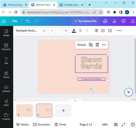 How To Make Text Appear On Click In Canva
