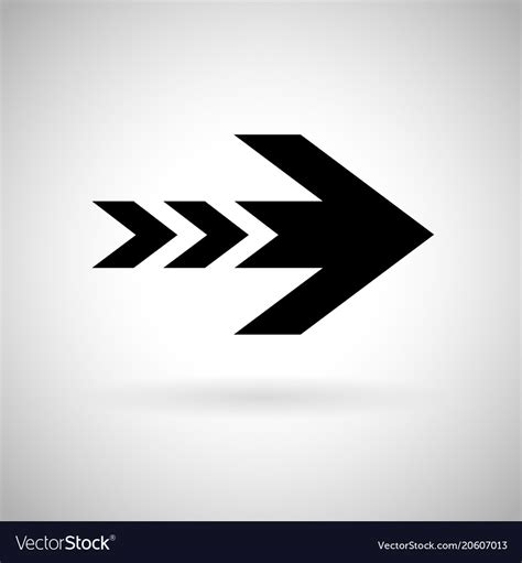 Black Arrow Fast Speed Sign Royalty Free Vector Image