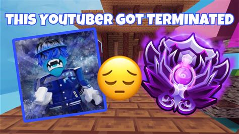 This Youtuber Got Terminated Roblox Bedwars News Youtube