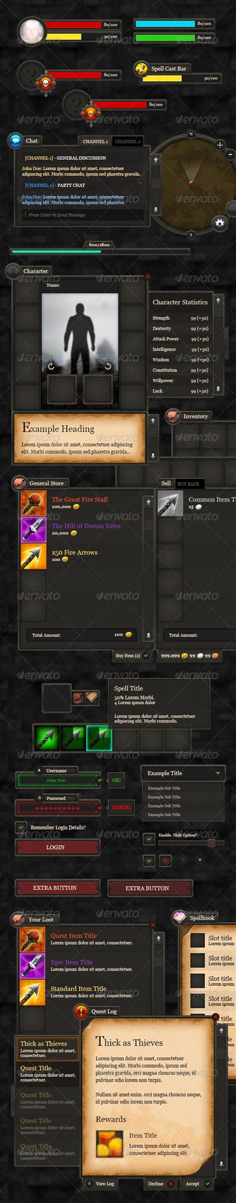 RPG User Interface Bundle