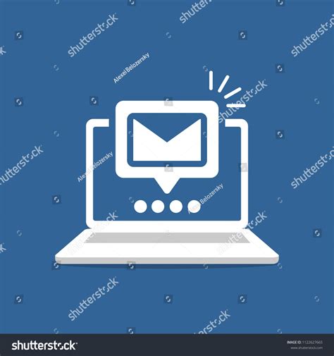 Unread Email Notification New Message On Stock Vector Royalty Free