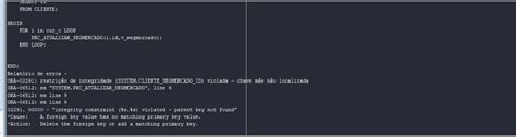 Estou Tendo Um Problema Para Rodar Meu Script Oracle Plsql Cursor E Exceções Alura