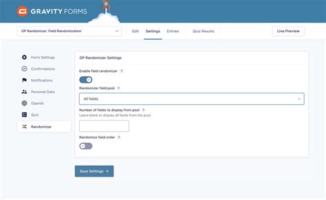 Gravity Forms Randomizer Gravity Perks By Gravity Wiz
