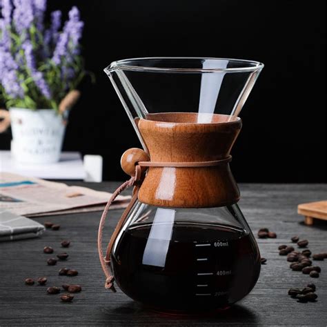 Pour Over Coffee Maker Glass Carafe And Reusable S Vicedeal