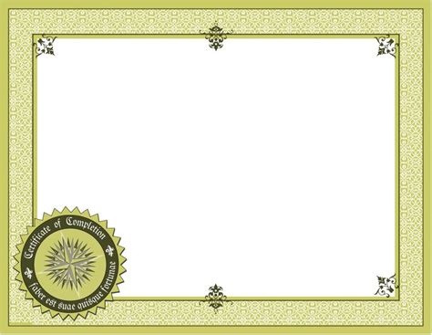 Certificate Layout Blank Certificate Template Certificate Border Porn