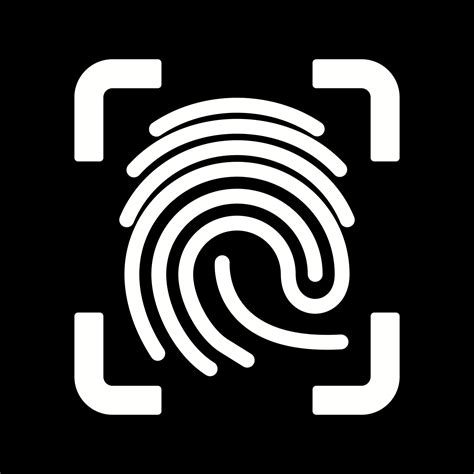 Finger Print Vector Icon 19058394 Vector Art At Vecteezy