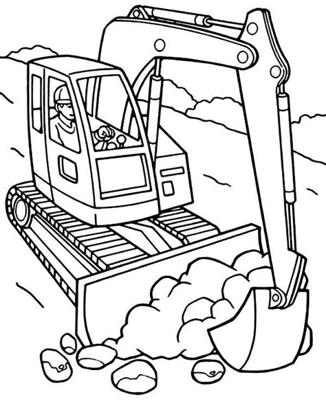 Darmowa Kolorowanka Koparka E Kolorowanki Eu Tractor Coloring Pages