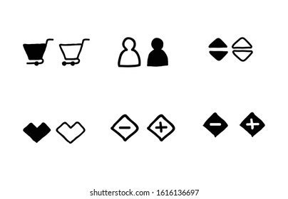 Ui Toolkit Icons Website Stock Vector Royalty Free 1616136697