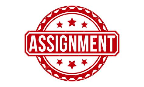Premium Vector Assignment Red Rubber Stamp Vector Design