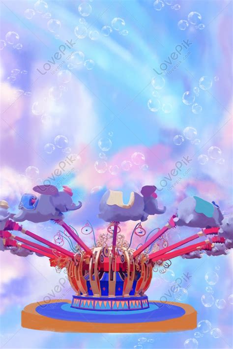 손으로 직접 그린 크리 에이 티브 놀이 공원 시설 포스터 이미지 Hd 포스터 미디어 기치 배경 사진 무료 다운로드 Lovepik