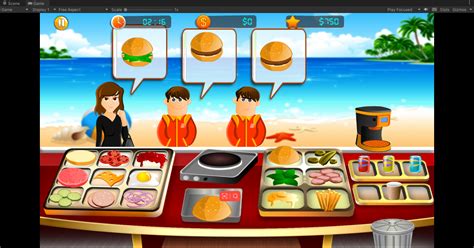 Unity游戏源码分享 Unity经营类美食小摊小游戏unity 模拟经营 Csdn博客
