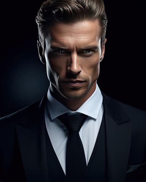 Premium Ai Image Portrait Of A Handsome And Elegant Man Wearing A