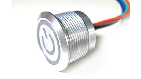 Rs Pro Capacitive Switch Latching Momentary Illuminated Rgb Npn
