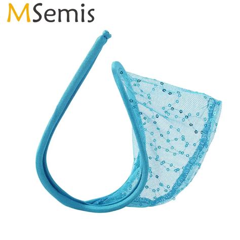 MSemis ropa interior transparente de malla transparente para hombre lencería Sexy bragas