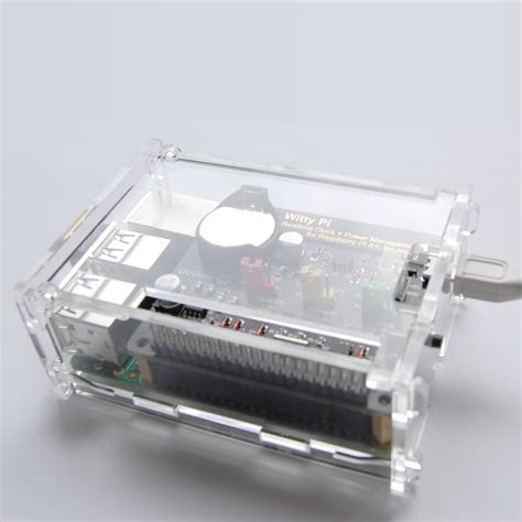 Acrylic Case For Witty Pi Or And Raspberry Pi Clear UUGear