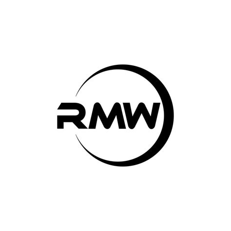 Rmw Letter Logo Design In Illustration Vector Logo Calligraphy
