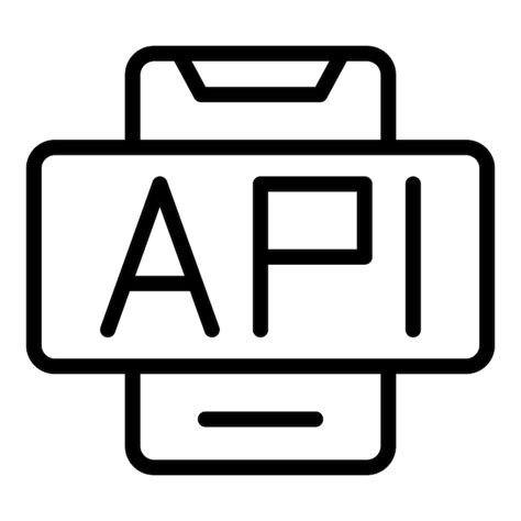 Premium Vector Api Smartphone Icon Outline Api Smartphone Vector Icon