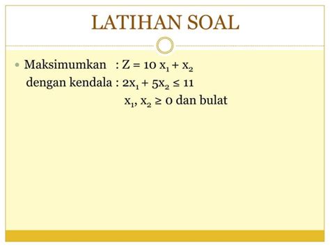 itp uns semester 2 integer programming pptx