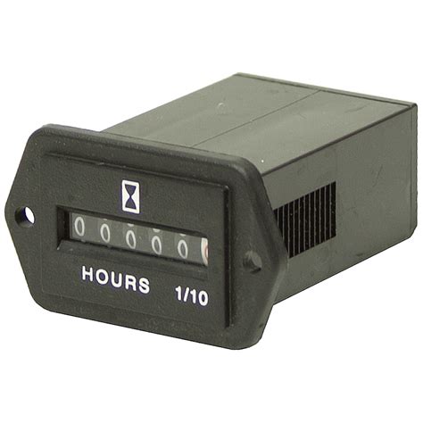 12 Volt Dc Hour Meter Rectangular 10002 Meters Meters Counters