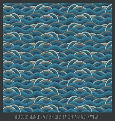 Vector Eps Seamless Pattern Illustration Abstract Wave Art Vector Art At Vecteezy