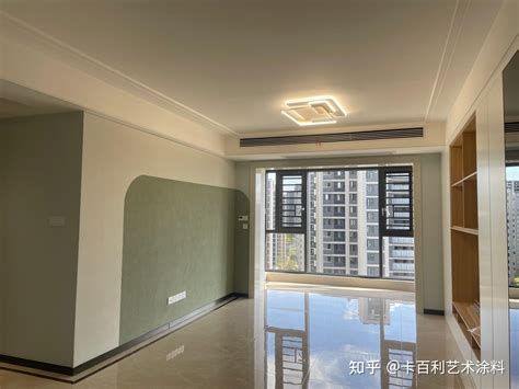 北欧原木风装修 115㎡精装房乳胶漆改艺术漆效果图，爱了 知乎