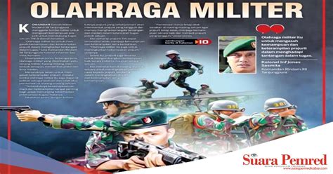 Kodam Xii Tanjungpura Gelar Lomba Olahraga Militer —