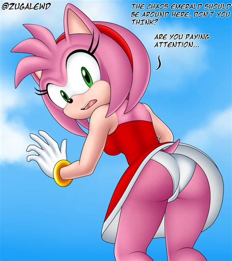 Rule 34 1girls Amy Rose Anthro Ass Ass Focus Dialogue Dress Green