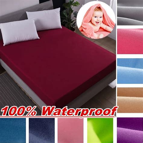 100 Super Waterproof Bedding Sheet Mattress Cover With Elastic Band