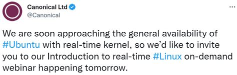 Ubuntu 的实时内核 Real Time Kernel 接近 Ga 状态 Oschina 中文开源技术交流社区