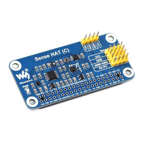 waveshare sense hat c for raspberry pi onboard multi powerful