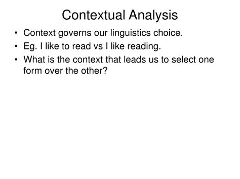 Ppt Contextual Analysis Powerpoint Presentation Free Download Id