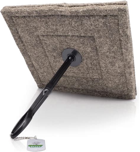 Flueblocker 12x12 Square Wool Draft Stopper For Wood Fireplaces