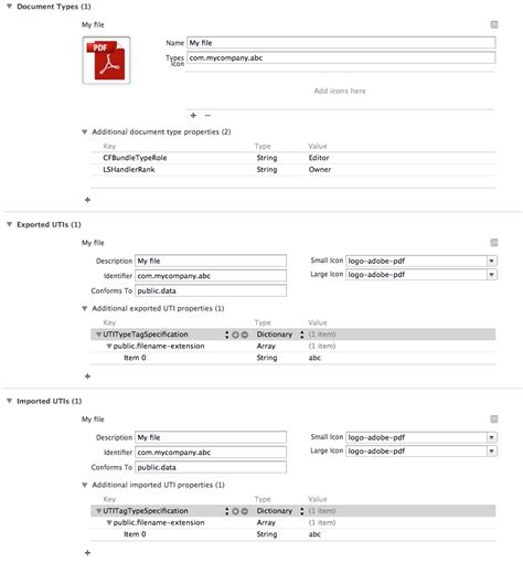 I Have A Custom File Type How Can I Let Other Ios Apps Open It Stack Overflow