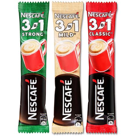 Кофе 3в1 Nescafe Strong Mild Classic растворимый 14 5 г 3 шт купить с доставкой по
