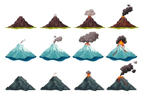 82 Animation Volcano Eruption Stock Vectors And Vector Art Shutterstock