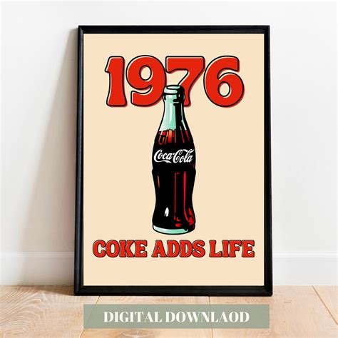 Vintage Coke Print Coke Adds Life Coca Cola Print Soda Lover T