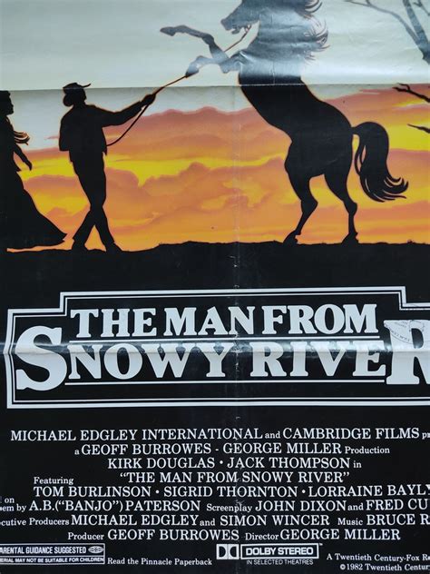 Vintage Posters To The Man From The Snowy River Vintage Folded Poster Poster Hub