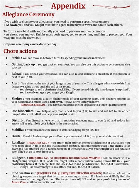 The Squire Homebrew Class For Dnd 5e Updated Version R