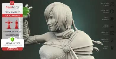 Yuffie Kisaragi Stl Files For D Printing Gambody