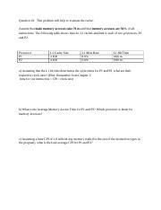Memory Performance Exercises Docx Question This Problem Will Help To Evaluate The Cache