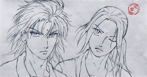 テニスの王子様 橘桔平、宍戸亮の模写下絵。 明夜と千聖のイラスト Pixiv